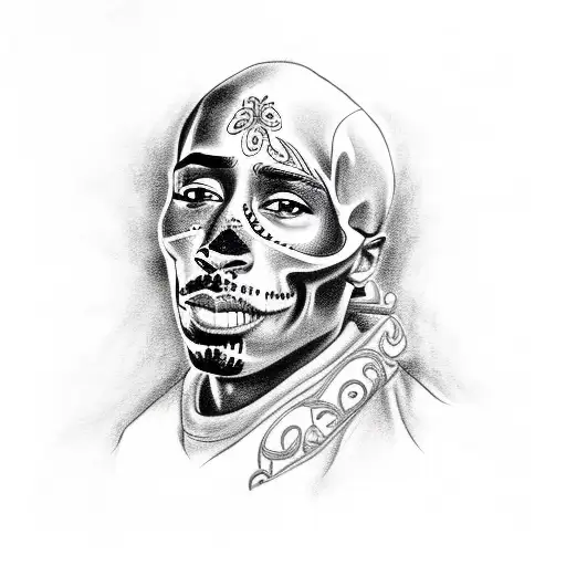 Tupac Skull Tattoos