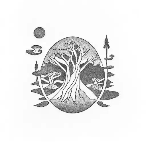 Sleep Token Band Playing In A Mystical... Temporary Tattoo - BlackInk AI