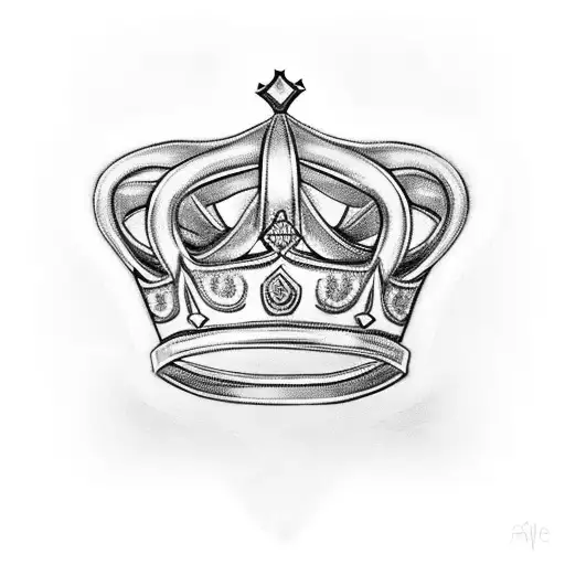 King And Queen Crown Tattoo Drawing