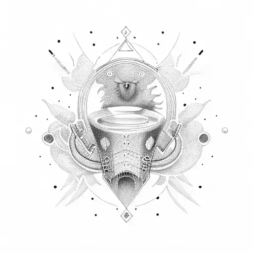 Sleep Token Vessel Temporary Tattoo - BlackInk AI