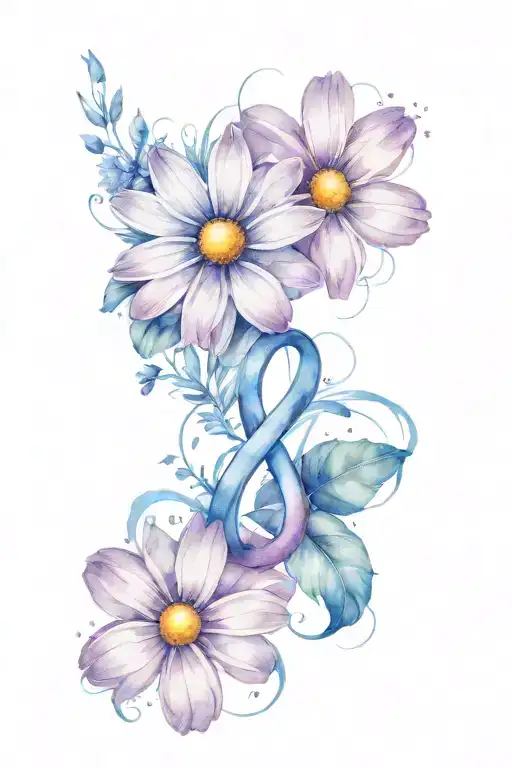 Infinity Daisy Tattoos