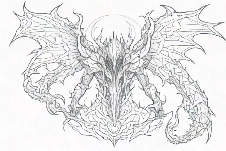 Terrorblade Temporary Tattoo - BlackInk AI