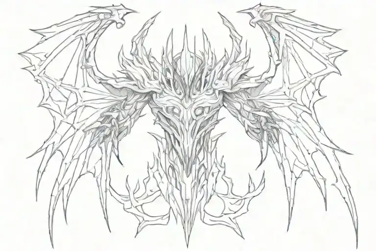 Terrorblade Temporary Tattoo - BlackInk AI