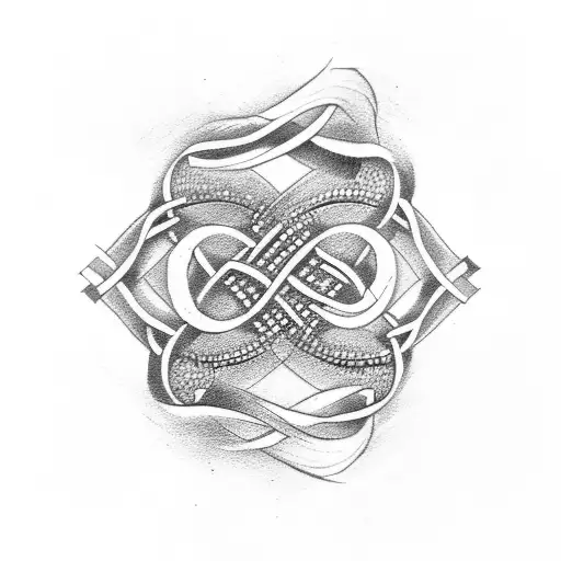 Dotwork "Infinity Symbol" Tattoo - BlackInk AI
