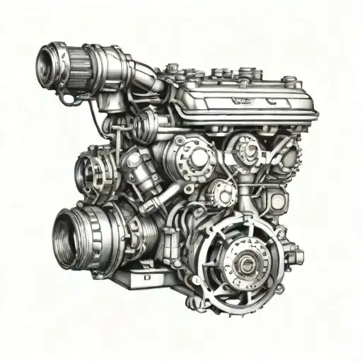 Engine Cutaway Tattoos Engine Tattoos