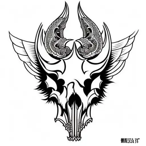 Japanese "Hog Skull With Tusk Side Profile With..." Tattoo Idea ...