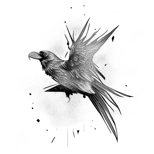 Raven Bird Tattoo Designs