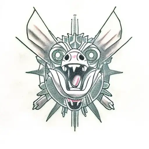 Incorporate Agumon Into A Tattoo Design... Temporary Tattoo - BlackInk AI