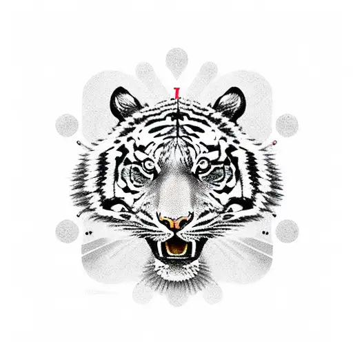 New School Tiger Tattoo Idea Blackink Ai