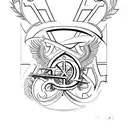 Minimalist "Roman Numerals I Xvii Mmiv" Tattoo - BlackInk AI