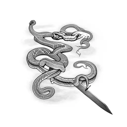 3232+ Snake And Sword Tattoo Ideas - BlackInk AI