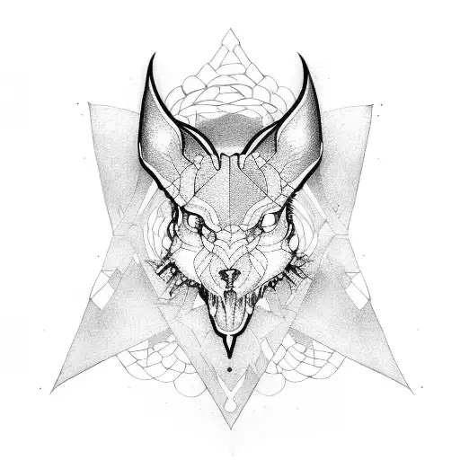 Dotwork "Bdsm Symbol" Tattoo - BlackInk AI