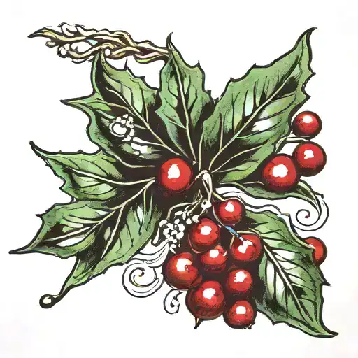 56+ Mistletoe Tattoo Ideas - BlackInk AI