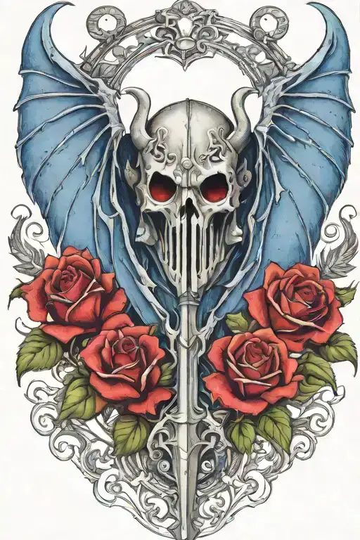 Biomechanical "Warhammer 40K Night Lords Bat Wings And..." Tattoo ...