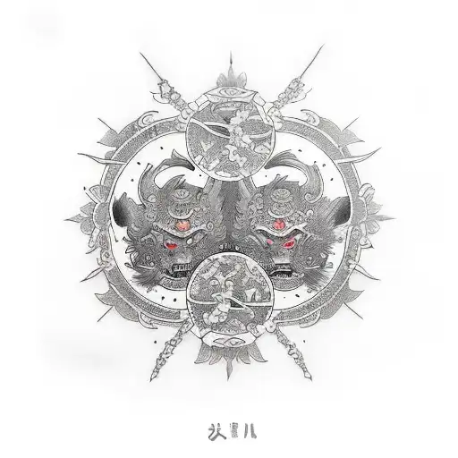 Japanese Gemini Tattoos