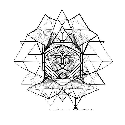 Davinci Line Art Geometric Patterns