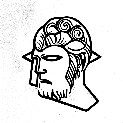 Proteus Greek God Temporary Tattoo - BlackInk AI