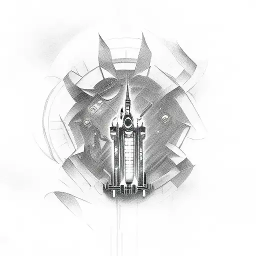 Sketch "Bioshock Style Tattoo" Tattoo - BlackInk AI
