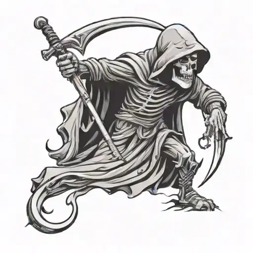 1,455+ Scythe Tattoo Ideas - BlackInk AI