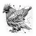Realism "Russian Raven" Tattoo - BlackInk AI