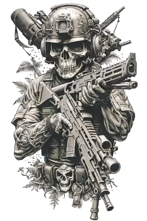 Swat Sniper Tattoos
