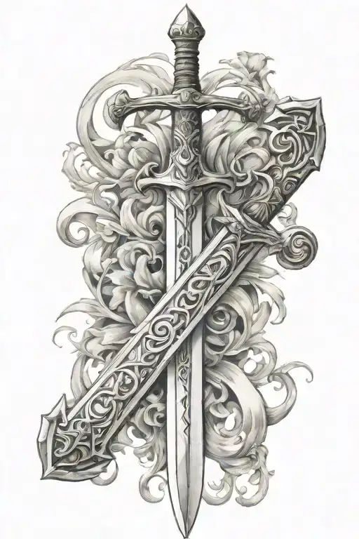 Excalibur Sword Drawing