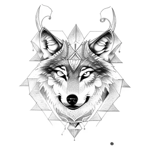Capricorn Wolf Tattoos