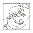 Minimalist "Scorpio Symbol And Infinity Sign" Tattoo - BlackInk AI
