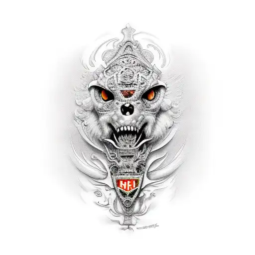 Realism "Marc Marquez" Tattoo - BlackInk AI