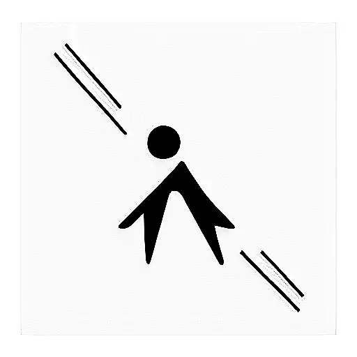 Minimalist "Inequality Sign" Tattoo - BlackInk AI