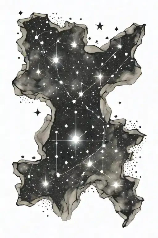 Andromeda Constellation Tattoo