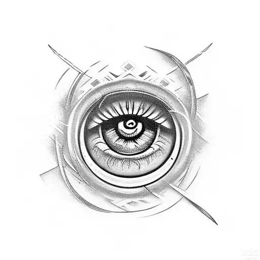 Evil Eye - Tattoo Design Ideas - BlackInk AI