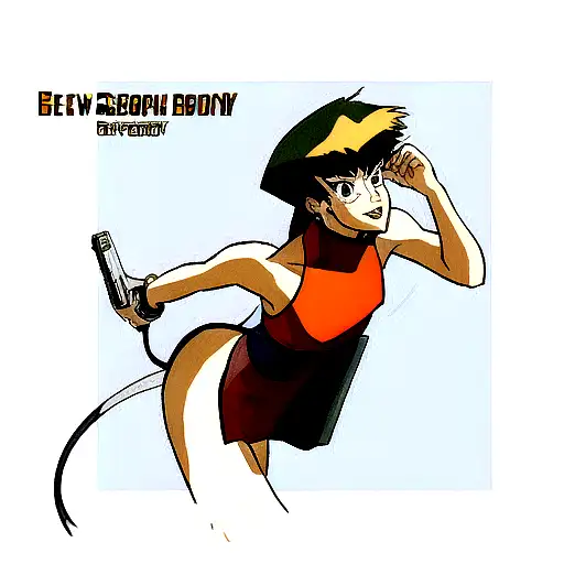 Cowboy Bebop Temporary Tattoo - BlackInk AI