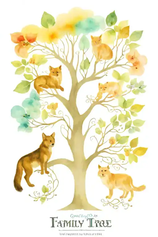 Family Tree Intertwined With Names:... Temporary Tattoo - BlackInk AI