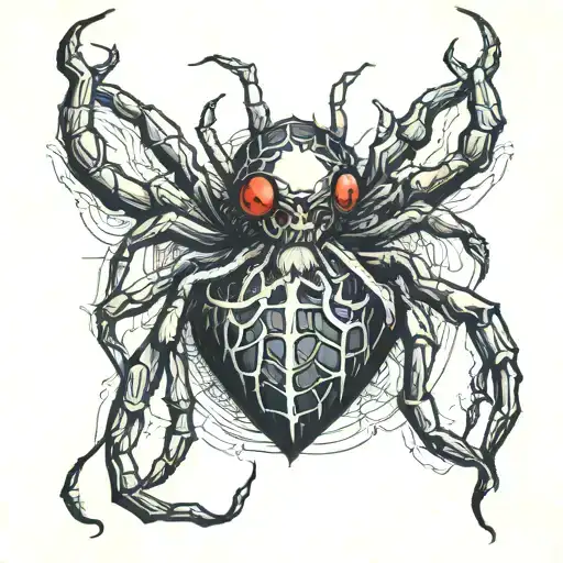 Neo-Traditional "Spider Holds Anatomically Correct Heart" Tattoo ...
