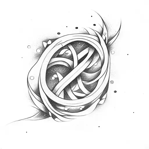 Dotwork "Infinity Symbol" Tattoo - BlackInk AI