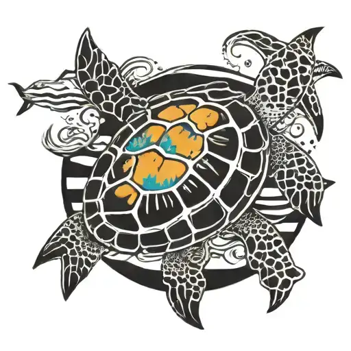 Neo Traditional Sea Tattoos
