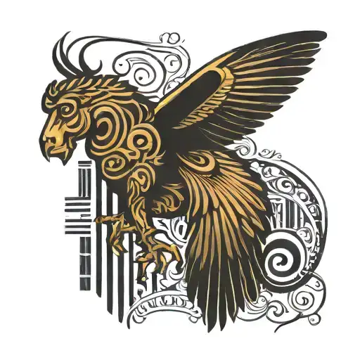 Barcode Greek Symbols Temporary Tattoo - BlackInk AI