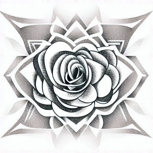 Geometric Rose Design