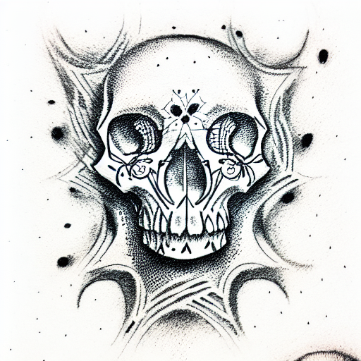 Skull Tattoo Sketches On Paper