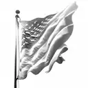 Realism "American Flag Fade From Color To Black..." Tattoo - BlackInk AI