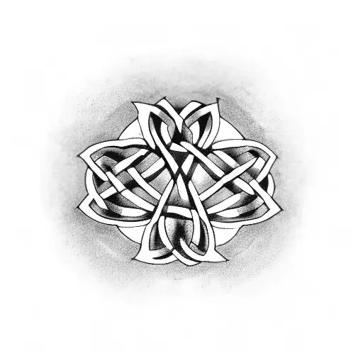 Blackwork "Celtic Knot" Tattoo Idea - BlackInk AI
