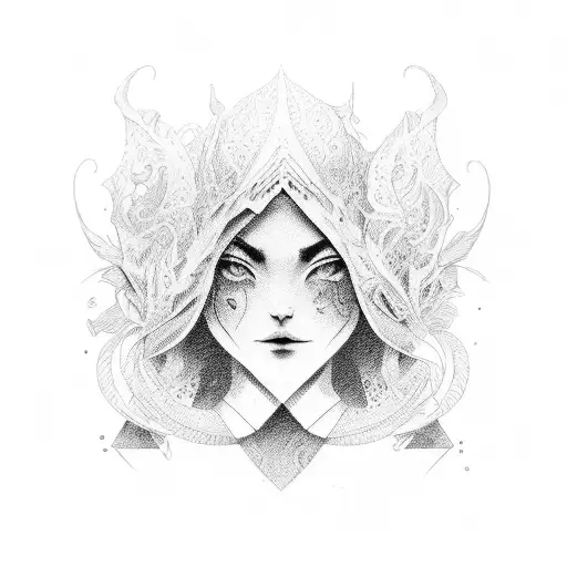 Sleep Token Band Temporary Tattoo - BlackInk AI