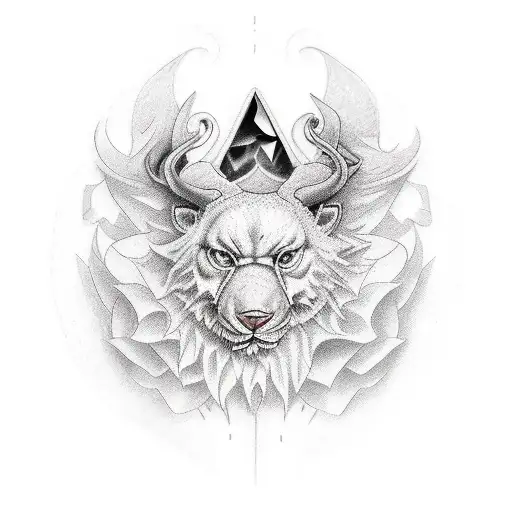 Realism "Solo Leveling" Tattoo Idea - BlackInk AI