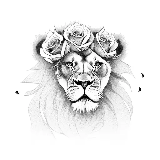 3690+ Lion With Roses Tattoo Ideas in 2025 - BlackInk AI