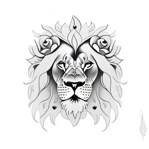 3690+ Lion With Roses Tattoo Ideas in 2025 - BlackInk AI