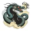 Japanese "Dragon,japanese Dragon ,Ryu (Japanese..." Tattoo - BlackInk AI