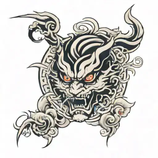 Japanese Temporary Tattoo - BlackInk AI