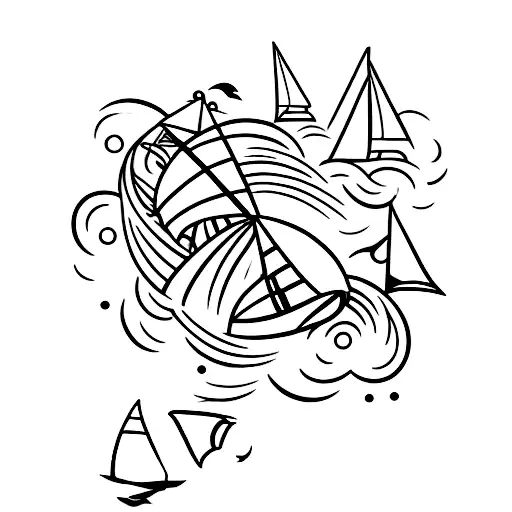 957+ Ship In Waves Tattoo Ideas - BlackInk AI