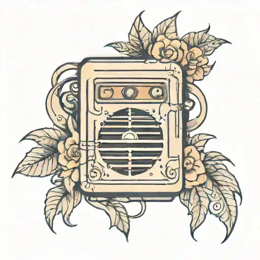 Air Conditioner Unit Surrounded Temporary Tattoo - BlackInk AI